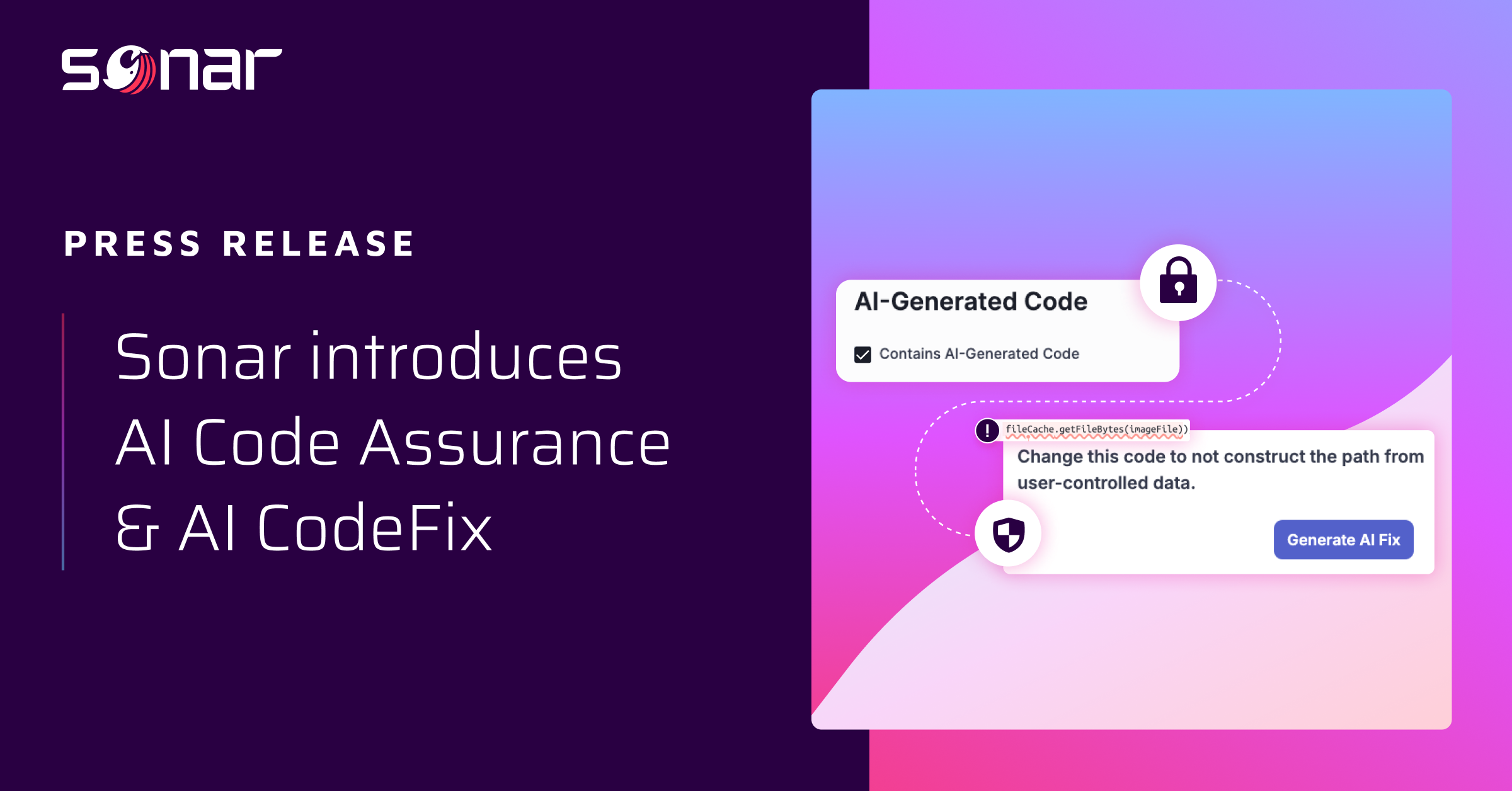 Sonar to Improve the Quality of AI-Generated Code, Provide Automated Fix Recommendations | Sonar